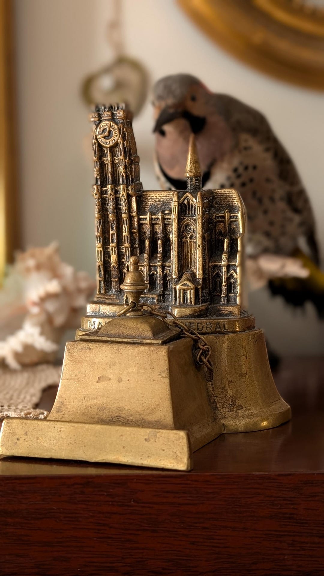 Church Inkwell Malines Cathedral Brass England Calligraphy Pen Pencil ...
