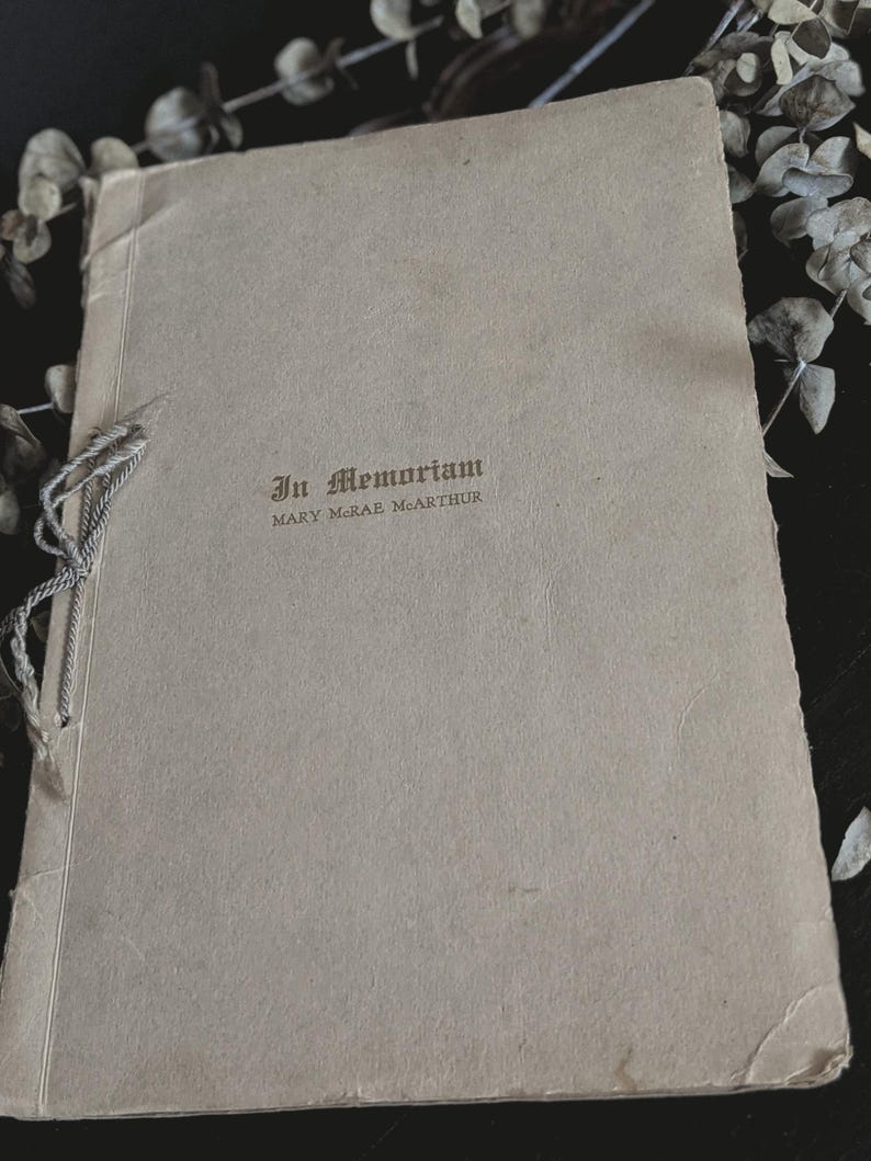 Funeral Pamphlet Biography in Memoriam Rare Unique Piece - Etsy