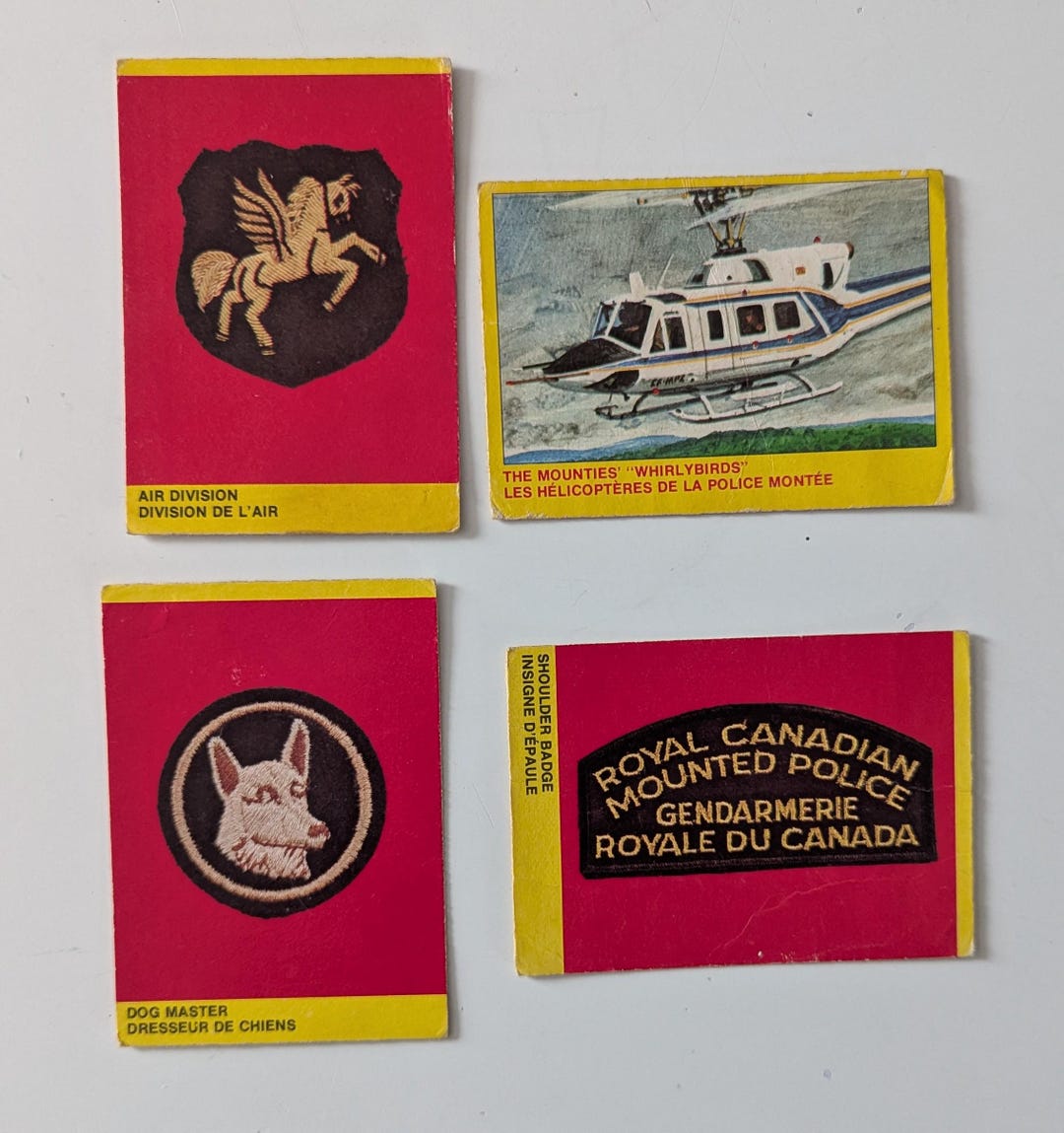 Rcmp Royal Canadian Mounted Police Collectable Cards 1973 Canada O-pee ...