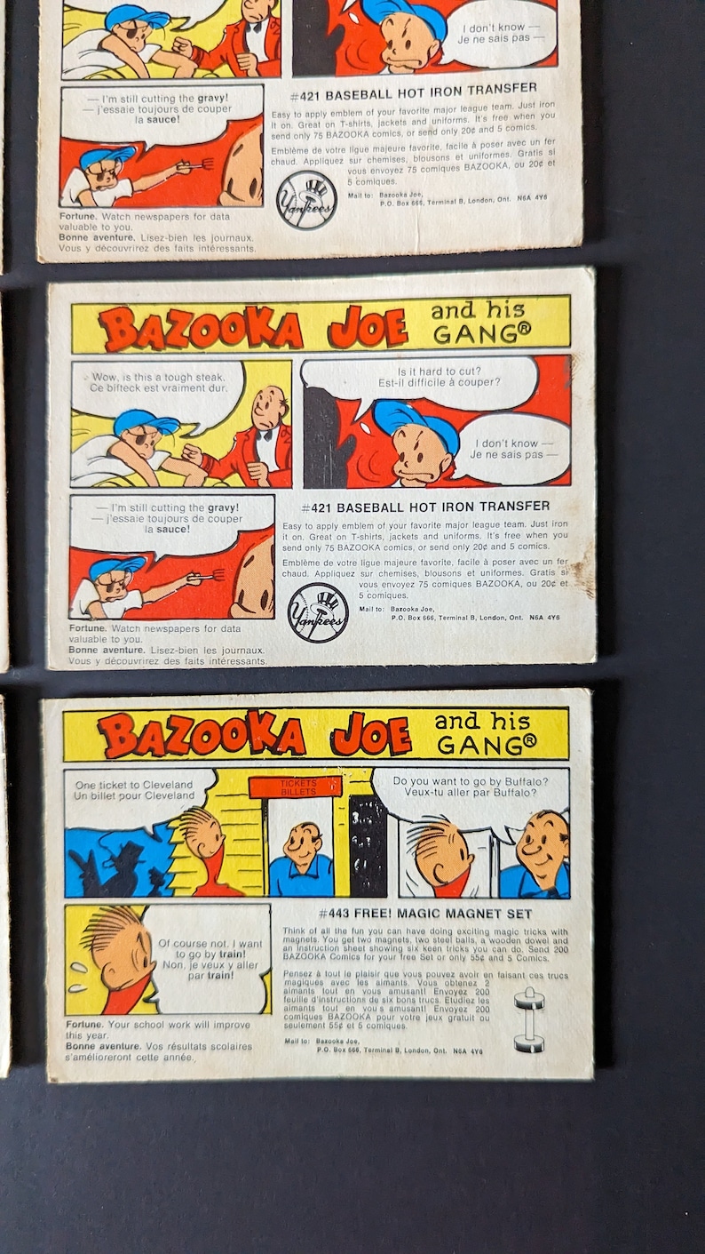 Bazooka Joe and His Gang 1970s Topps Vintage Trading Cards You Pick ...