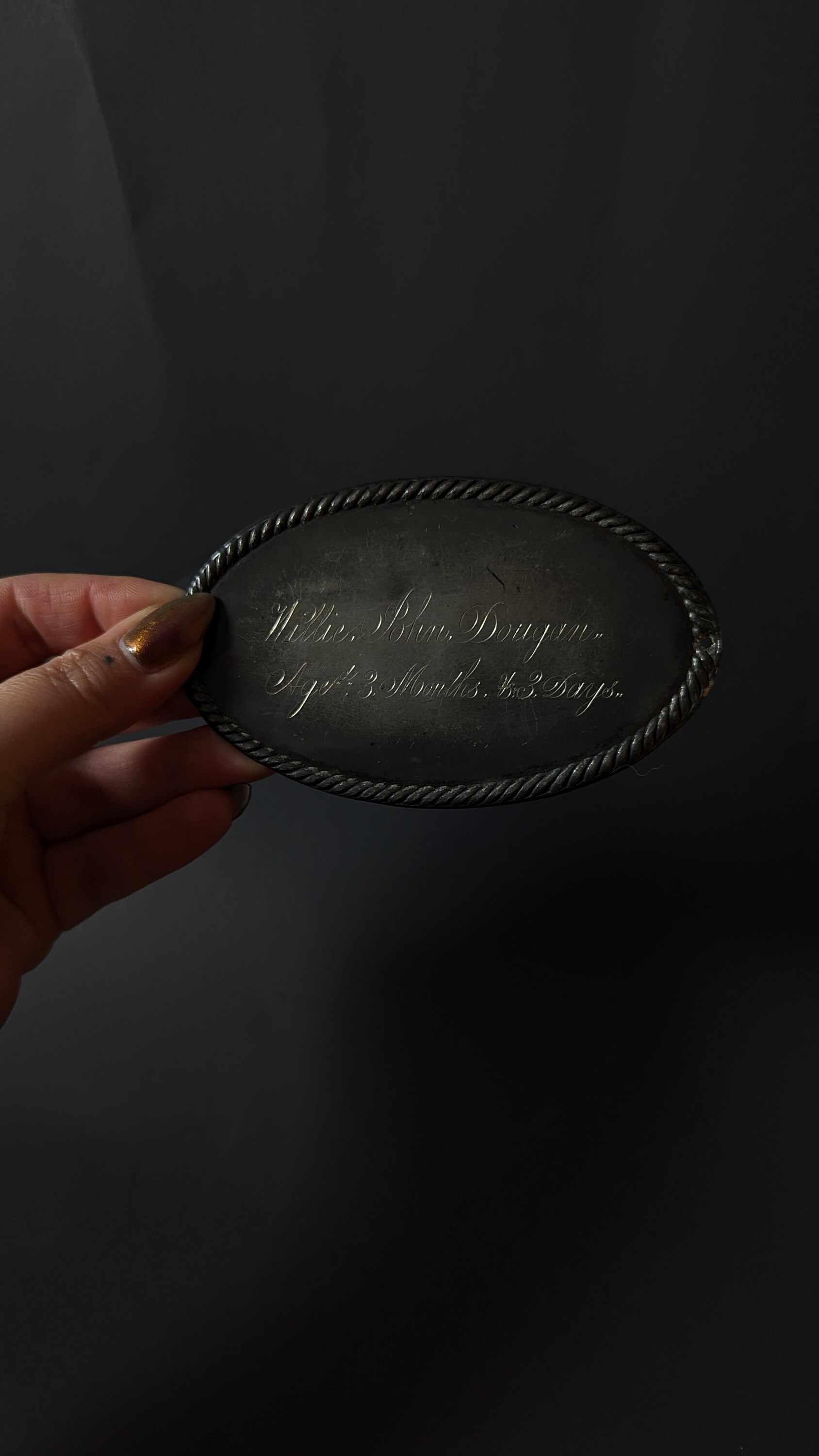 Funeral Casket Plaque Mortuary Rip Antique Baby Mourning Victorian - Etsy