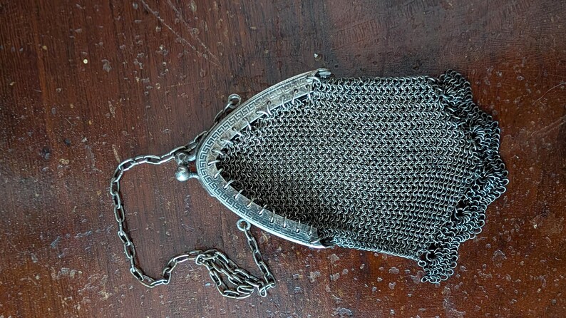 Art Nouveau Antique Vintage Chain Mail Chatelaine Coin Purse - Etsy Canada