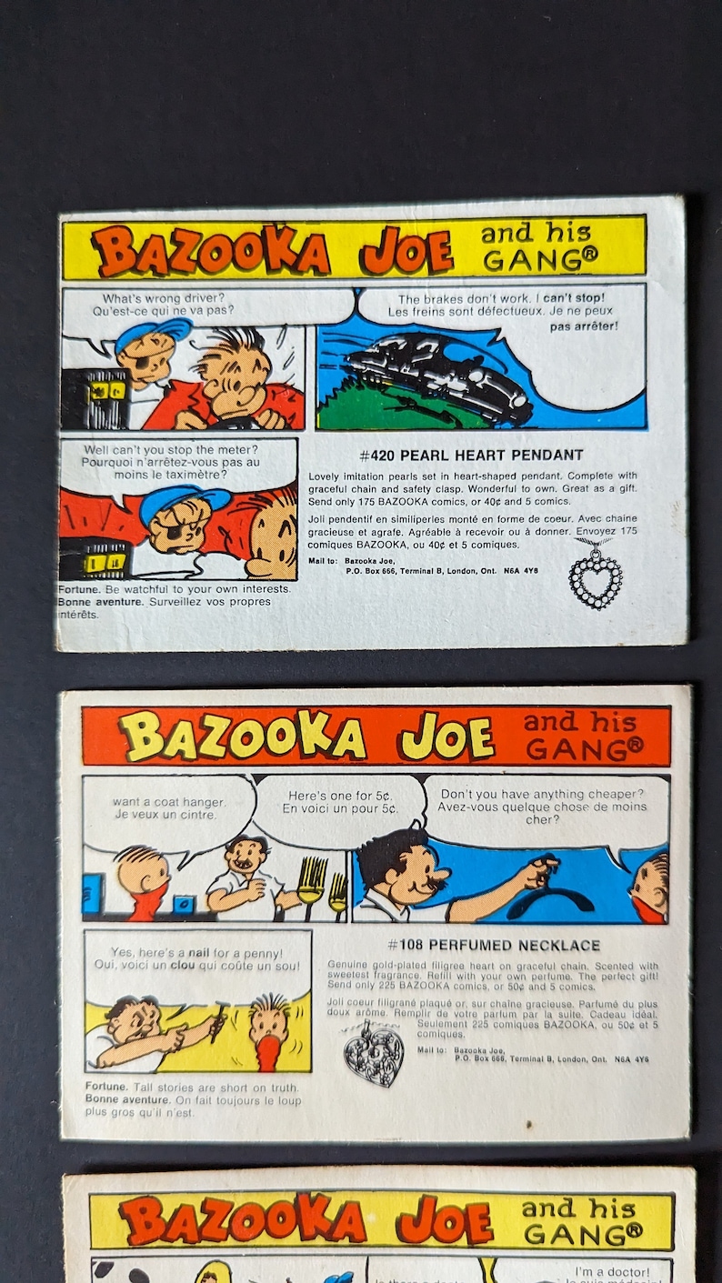 Bazooka Joe and His Gang 1970s Topps Vintage Trading Cards You Pick ...