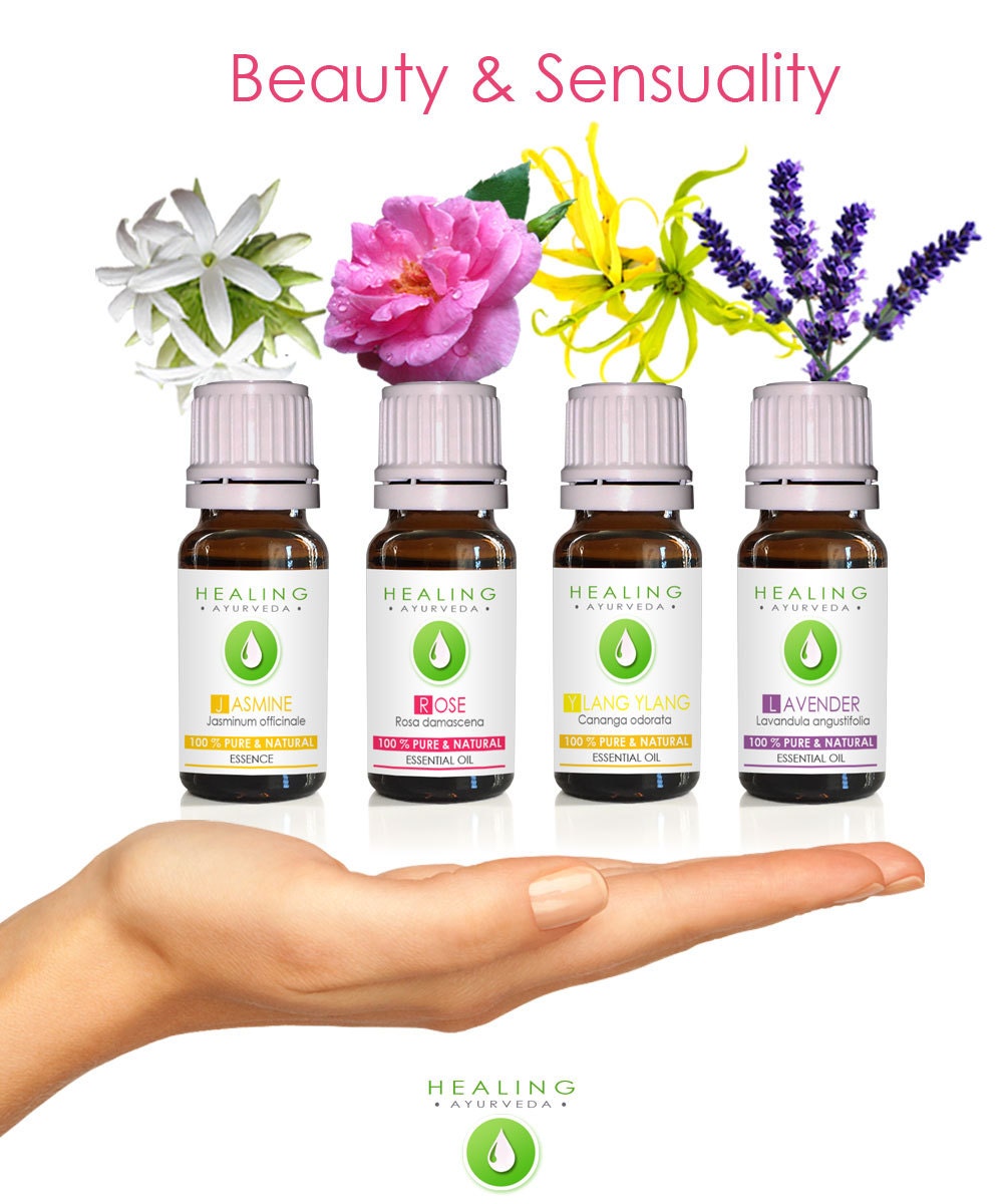 Flower Essential Oils Set Sensual Aromatherapy Oils Skin Etsy