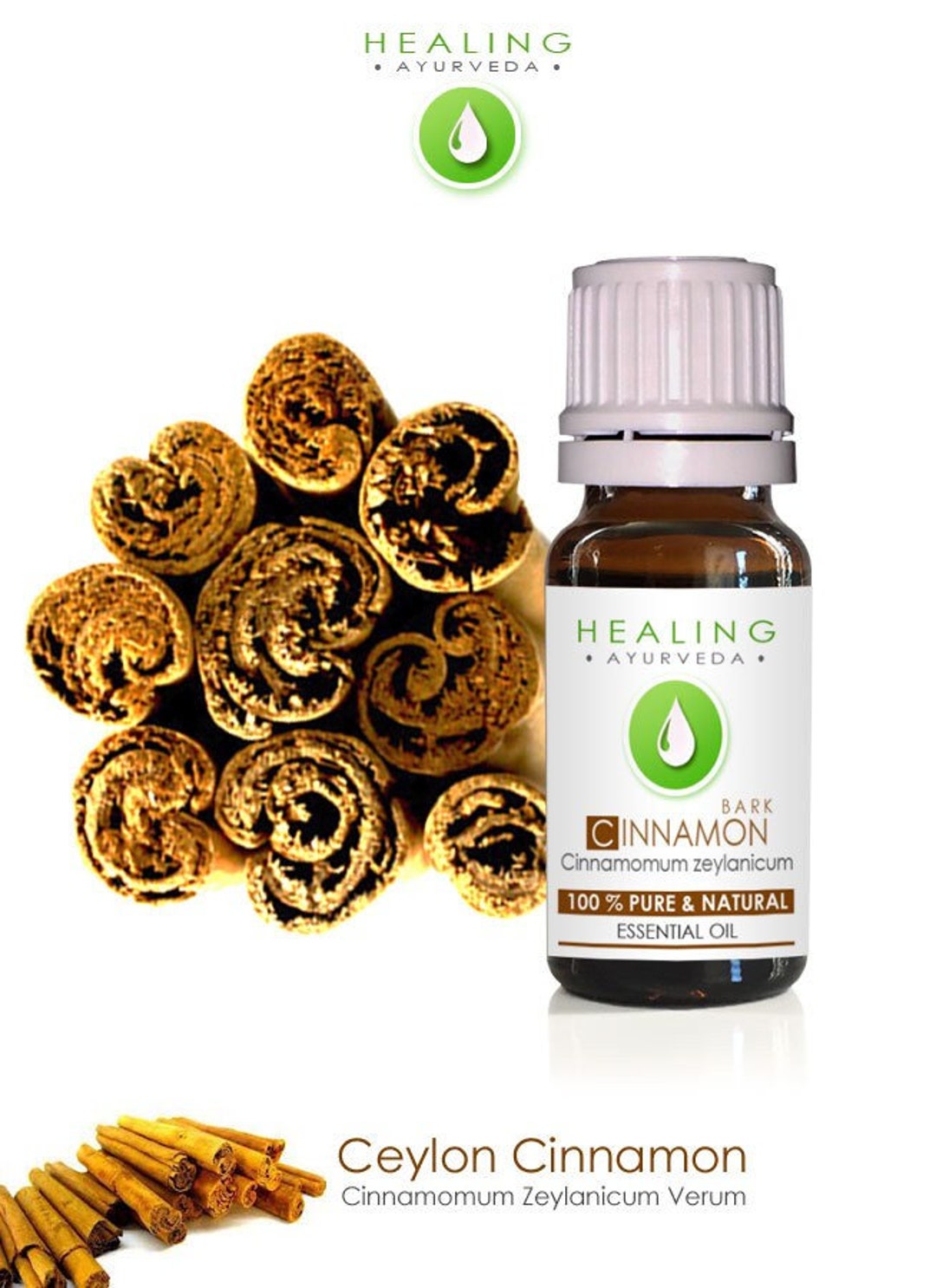 Cinnamon Bark Essential Oil- 100% Pure Ceylon Cinnamon Bark Oil, Spice ...