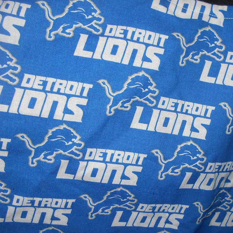 Detroit Lions Fabric - Etsy