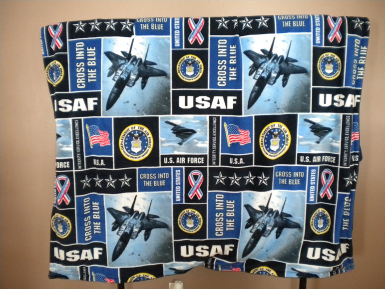 Fleece Blanket/ Military/ US Air Force/ Full Size - Etsy
