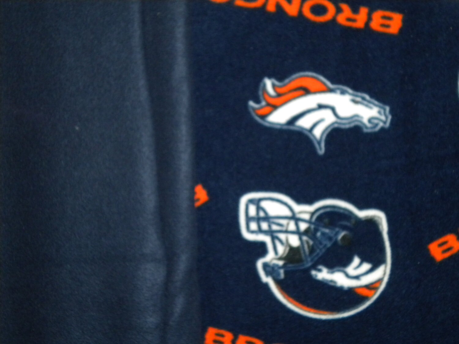 Denver Broncos Fleece Blanketfull Size - Etsy