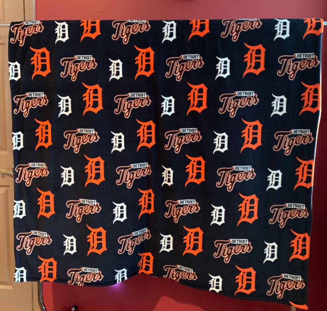 Detroit Tigers Blanket--full-sized - Etsy
