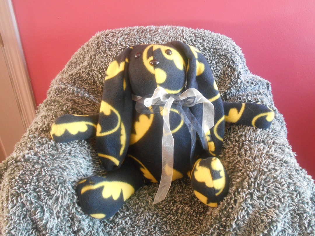 Batman Stuffed Rabbit - Etsy