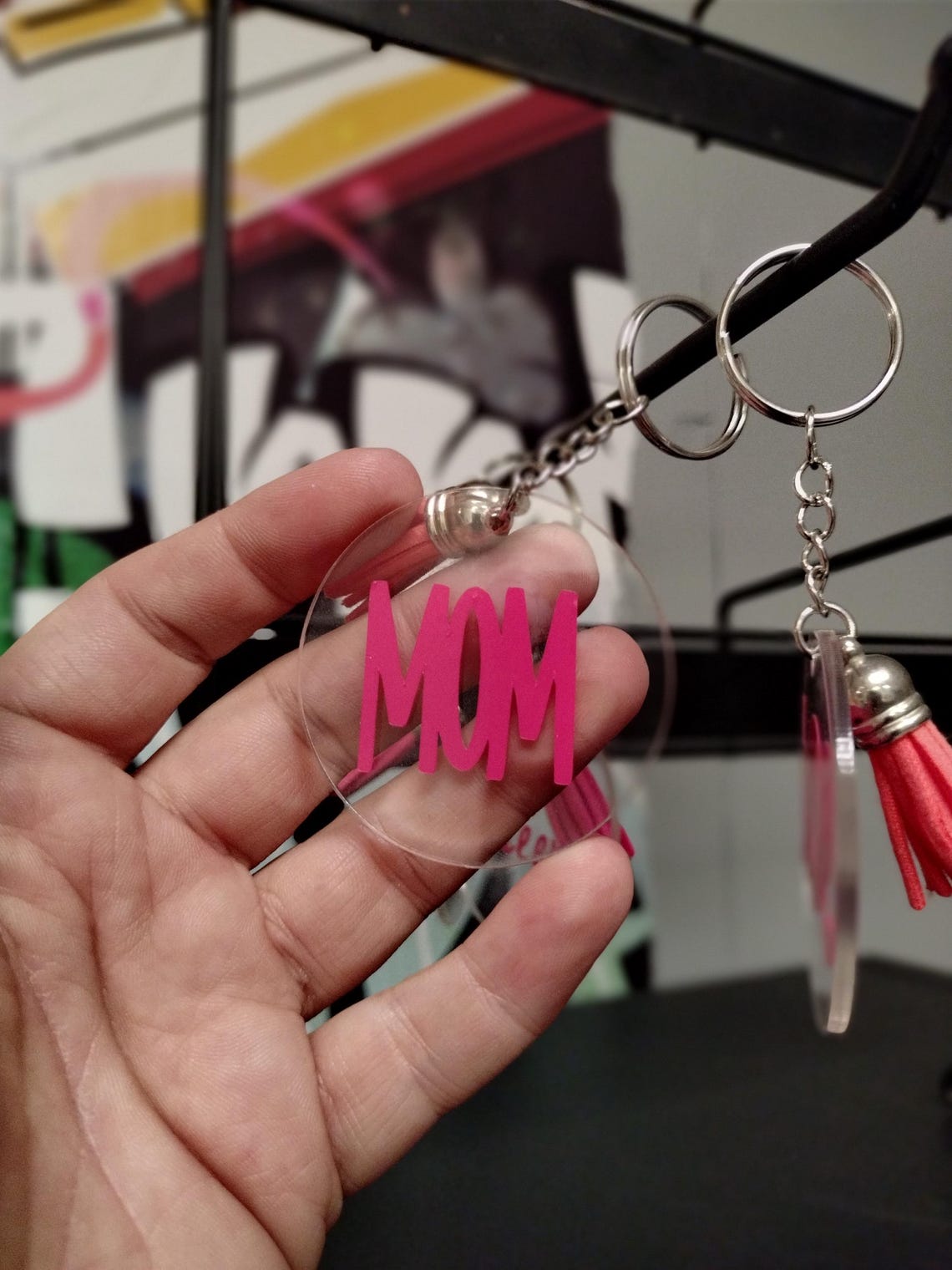 Custom Clear Acrylic Keychains - Etsy