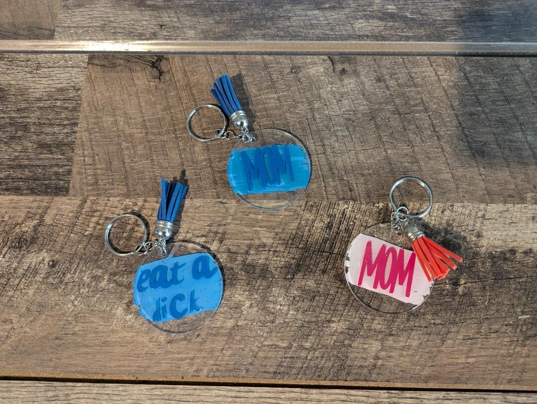 Custom Clear Acrylic Keychains - Etsy