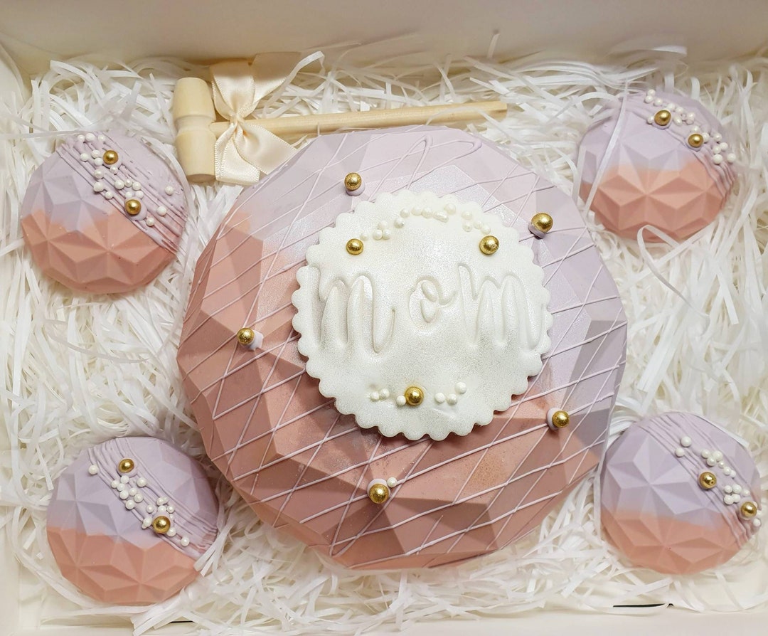 Breakable Chocolate Dome Smash With Cakes Treat Box - Etsy