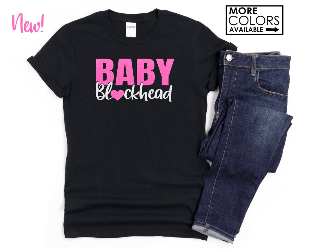 Baby Blockhead Shirt - You Pick the Shirt Color and Writing Color ...