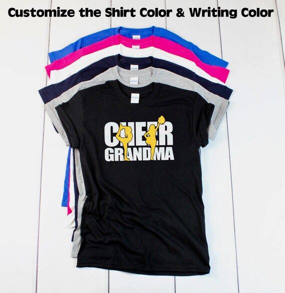 Cheer Grandma Shirt Personalize the Colors Beautiful | Etsy