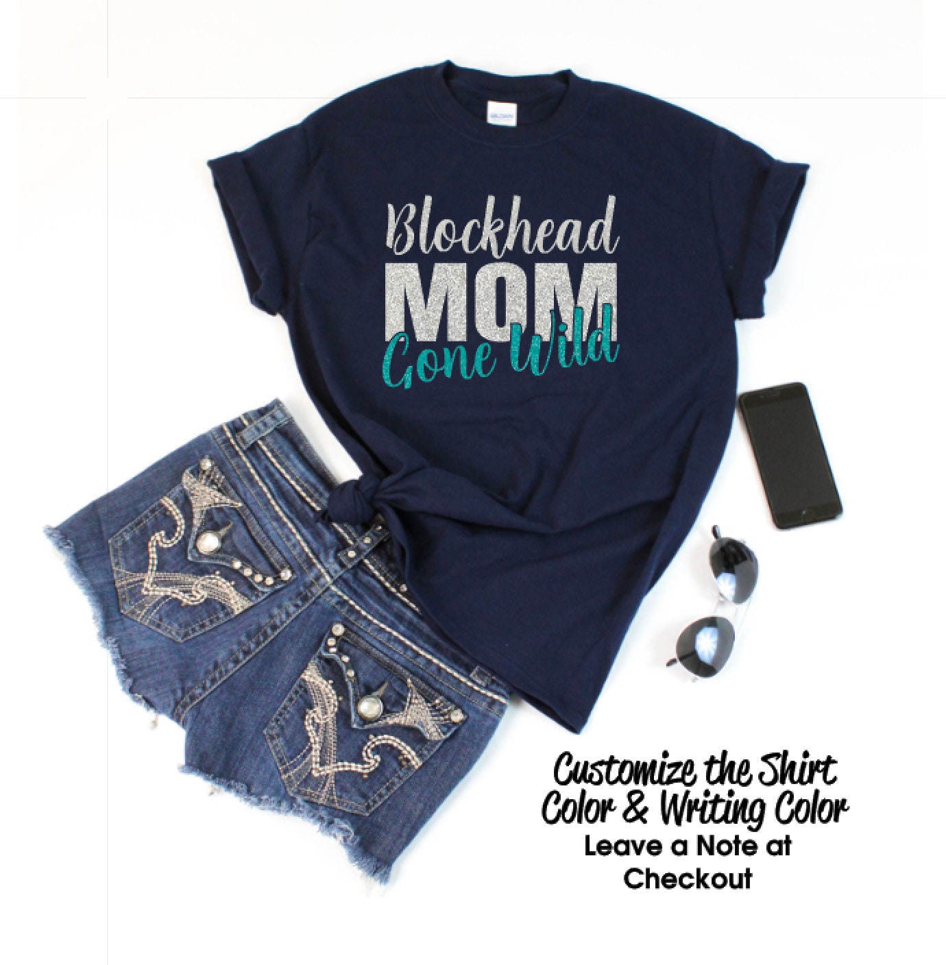 Blockhead Mom Gone Wild Shirt Personalize The Colors Joey Etsy