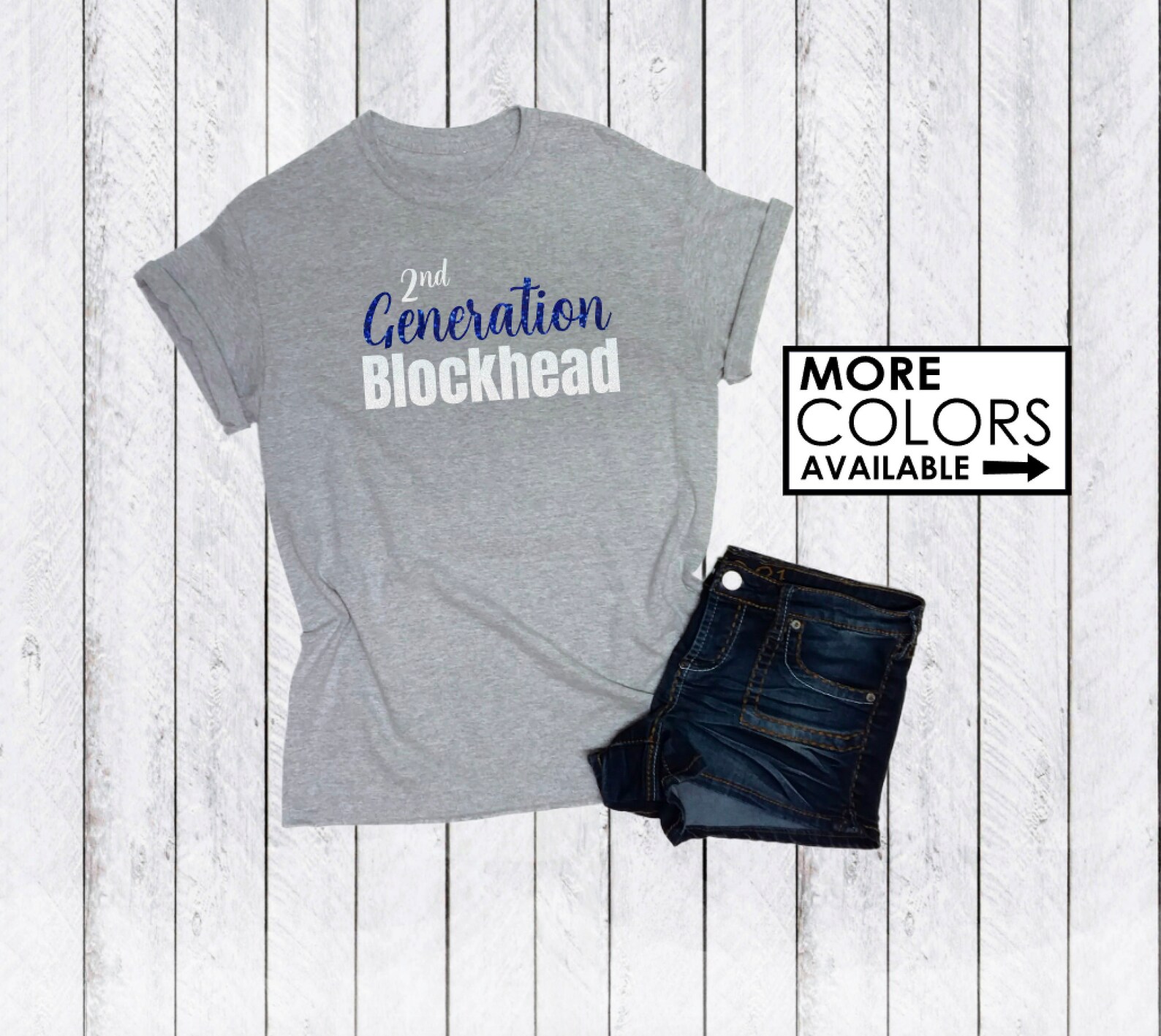 2nd Generation Blockhead Shirt You Pick the Shirt Color and - Etsy