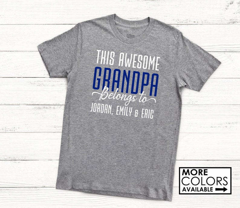 Personalized Grandpa Shirt Grandkids Names Custom Grandpa | Etsy Personalized Grandpa Shirt Grandkids Names Custom Grandpa | Etsy