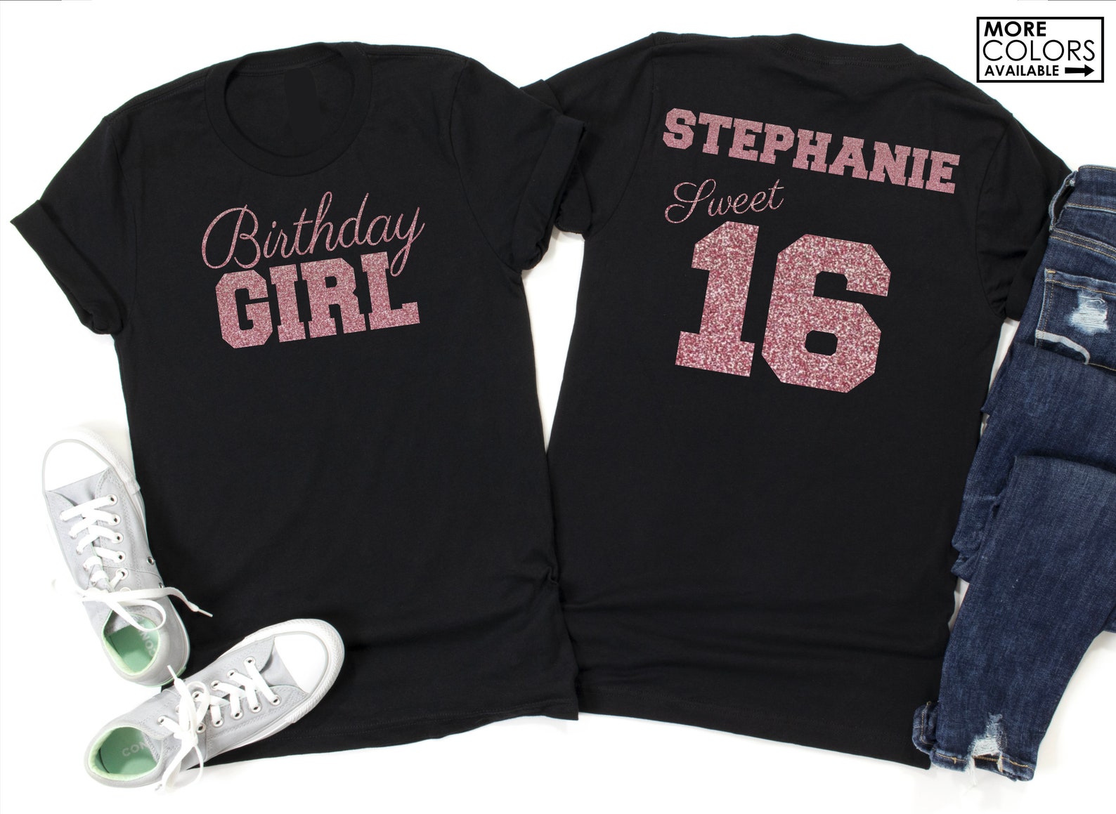 Sweet 16 Birthday Girl Script Shirt Personalize the Name and - Etsy Canada
