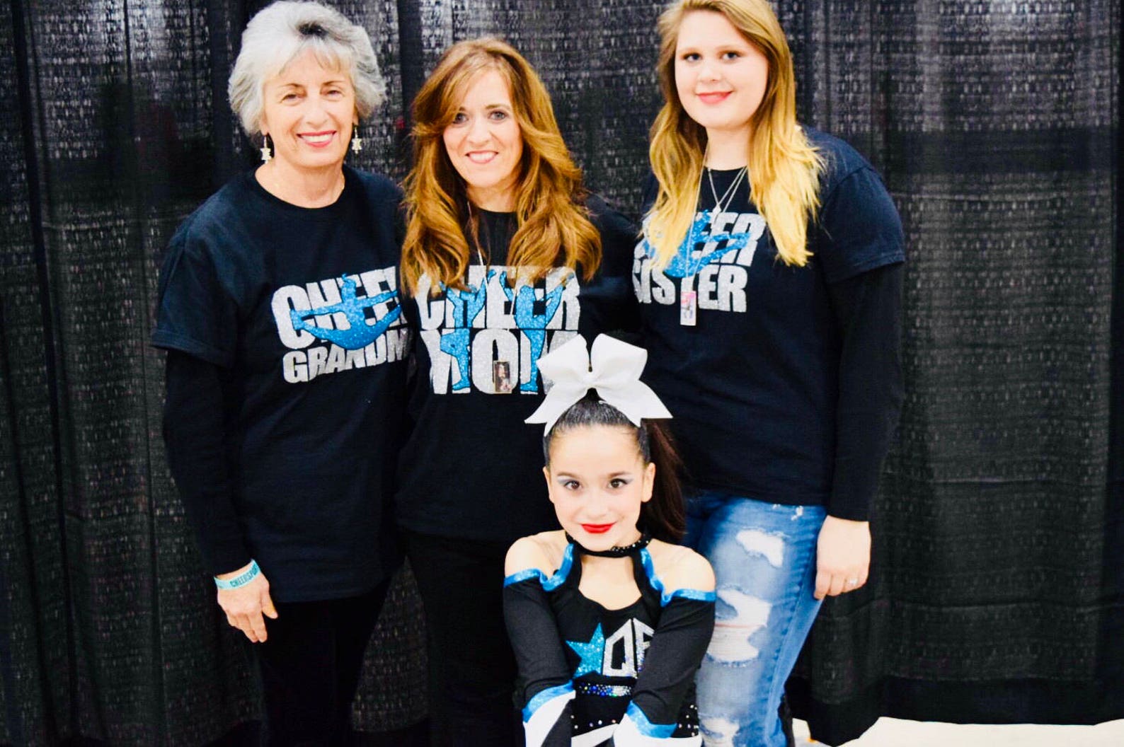 Cheer Grandma Shirt Personalize the Colors Sparkly Glitter - Etsy