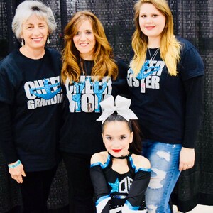 Cheer Grandma Shirt Personalize the Colors Sparkly Glitter Proud ...