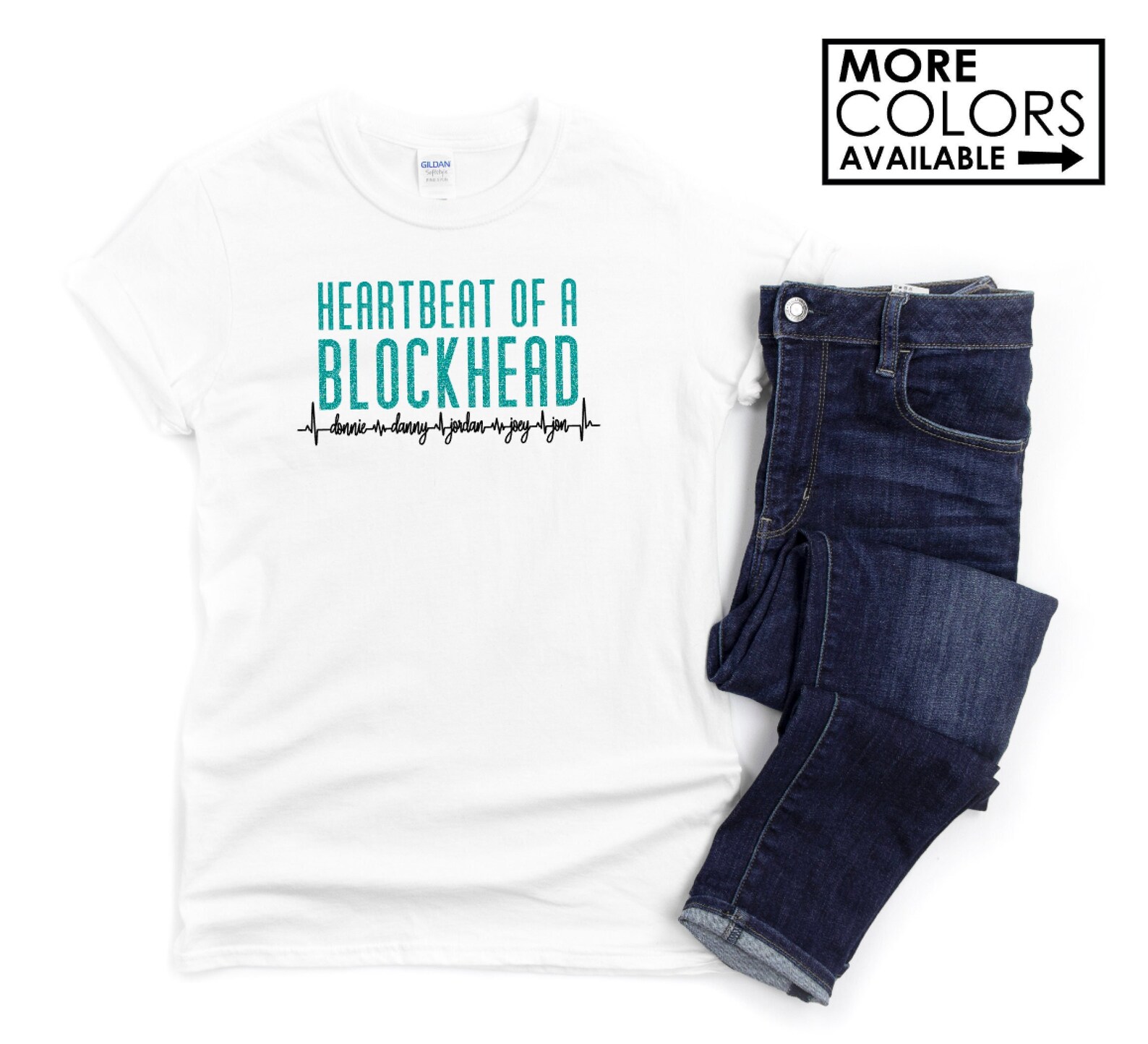 Heartbeat of a Blockhead Shirt Donnie Danny Joey Jordan - Etsy
