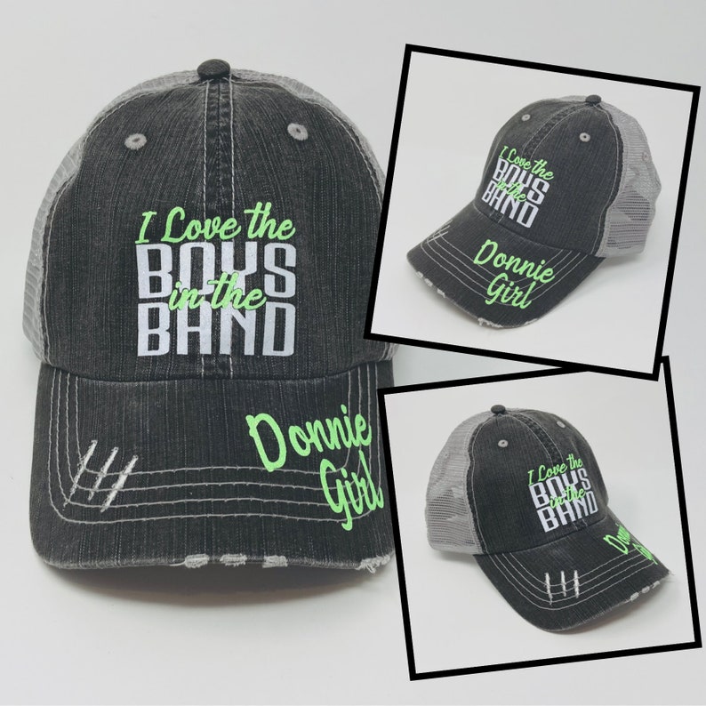 I Love the Boys in the Band Hat Distressed Trucker Hat | Etsy