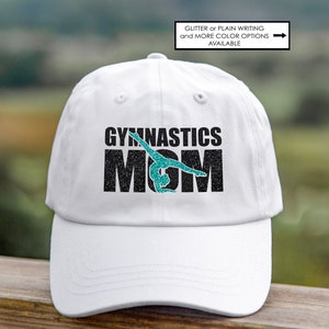 Gymnastics Mom Hat - Custom Gymnastics - Custom Name - Distressed ...