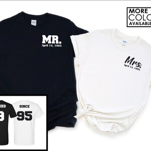 Married Since Shirts - Mr. and Mrs. Shirts - Couples Shirt - Wedding ...