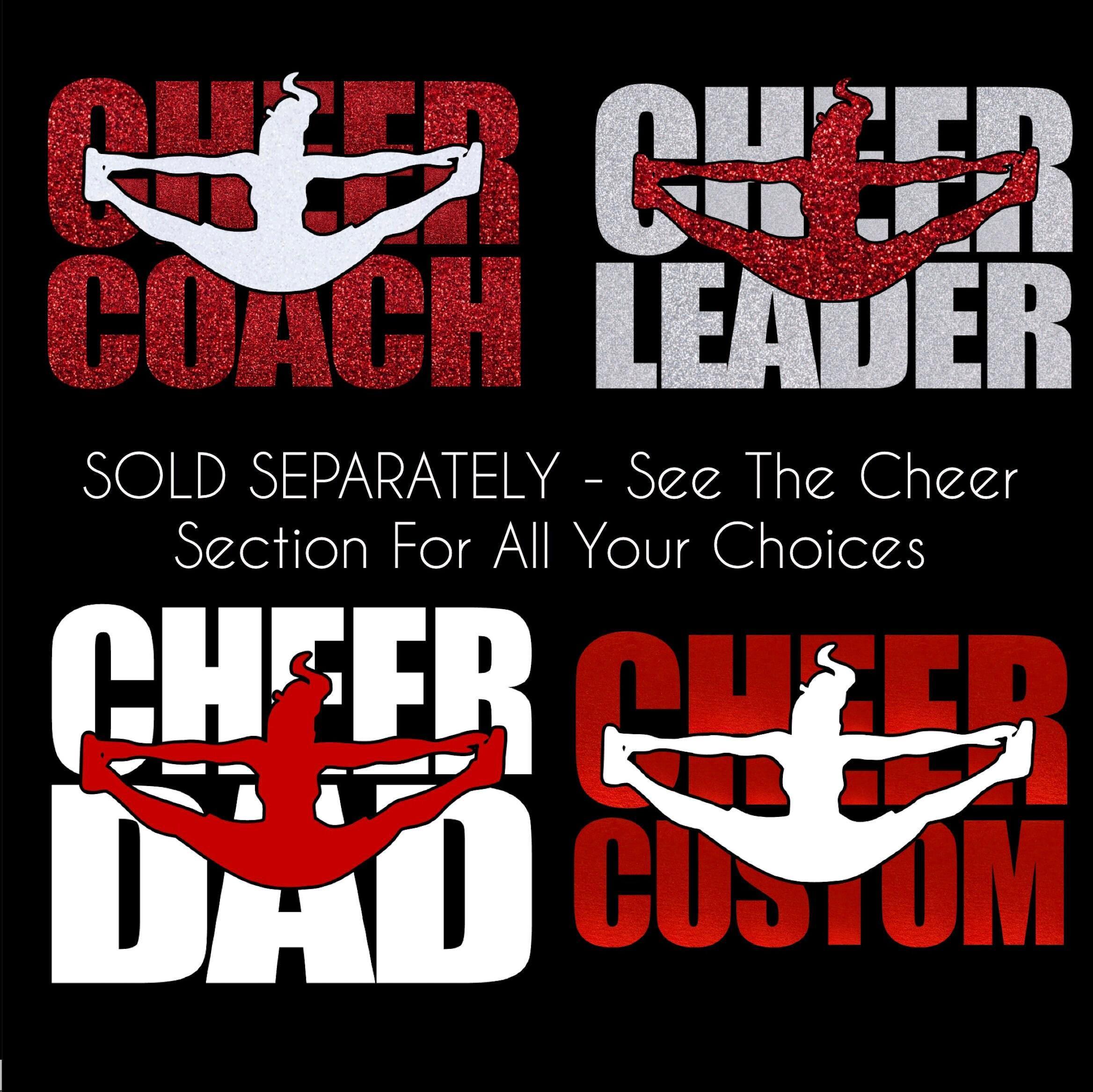 Cheer Dad Shirt With Name - Toe Touch - Personalize the Colors - Proud ...