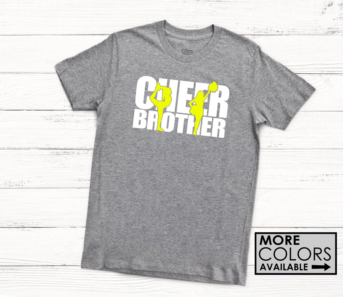 Cheer Brother Shirt Personalize the Colors Cheerleading - Etsy New Zealand