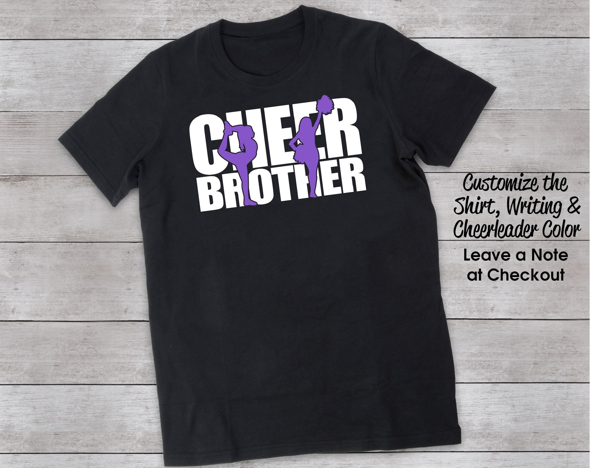 Cheer Brother Shirt Personalize the Colors Cheerleading | Etsy