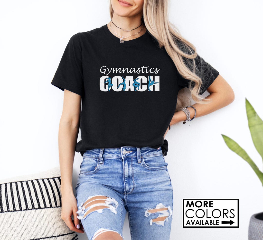 Gymnastics Coach Shirt - Personalize the Colors - Glitter - Gymnastics ...