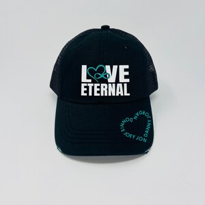 Love Eternal Hat - Distressed Trucker Hat - Dad Hat - Glitter - Custom ...