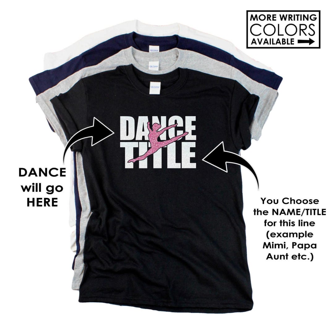 Custom Dance Shirt - Personalize the Colors - Beautiful Glitter -dance ...