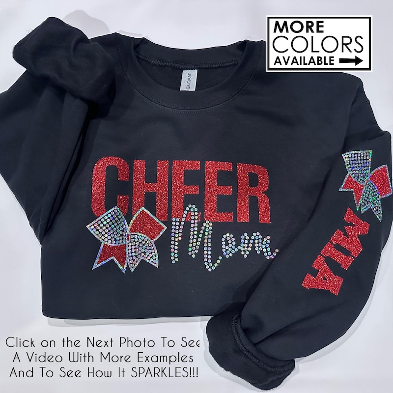 Sequin Tshirt Cheer Mom - Etsy