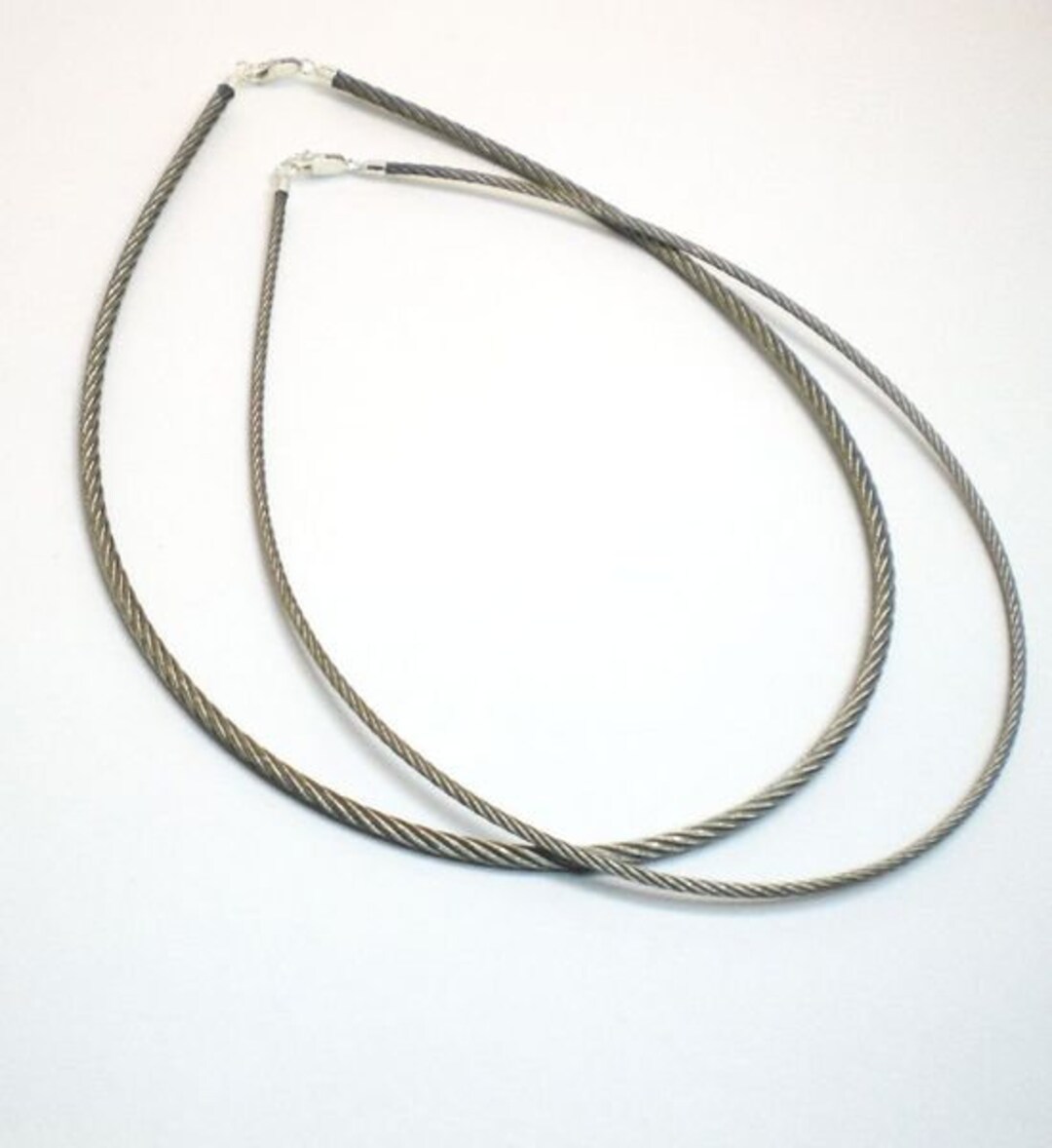 Steel Collier in 3mm With 925 Silver Carabiner - Etsy Hong Kong