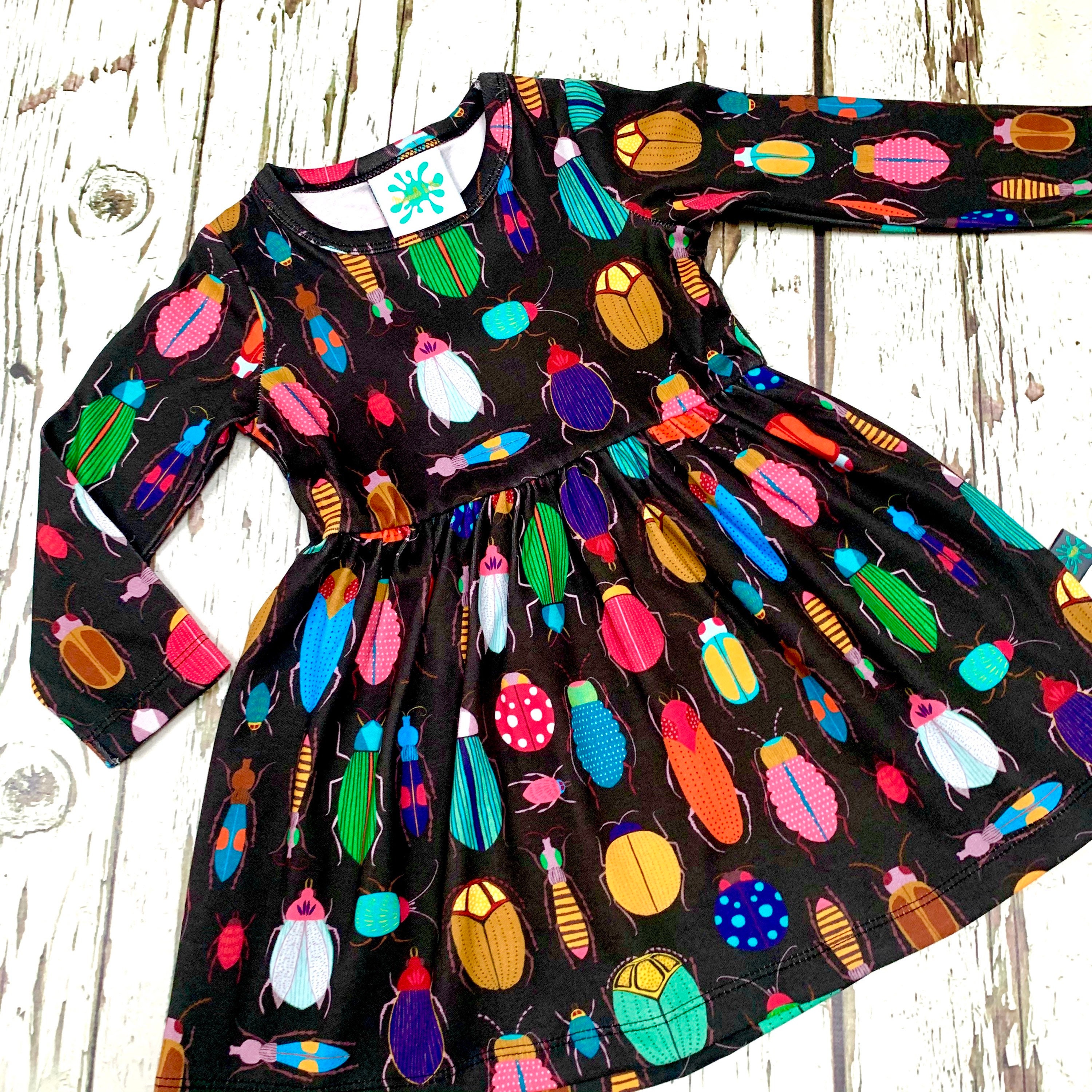 ¡LISTO PARA ENVIAR! Vestido de insectos orgánicos, vestido de bebé ...