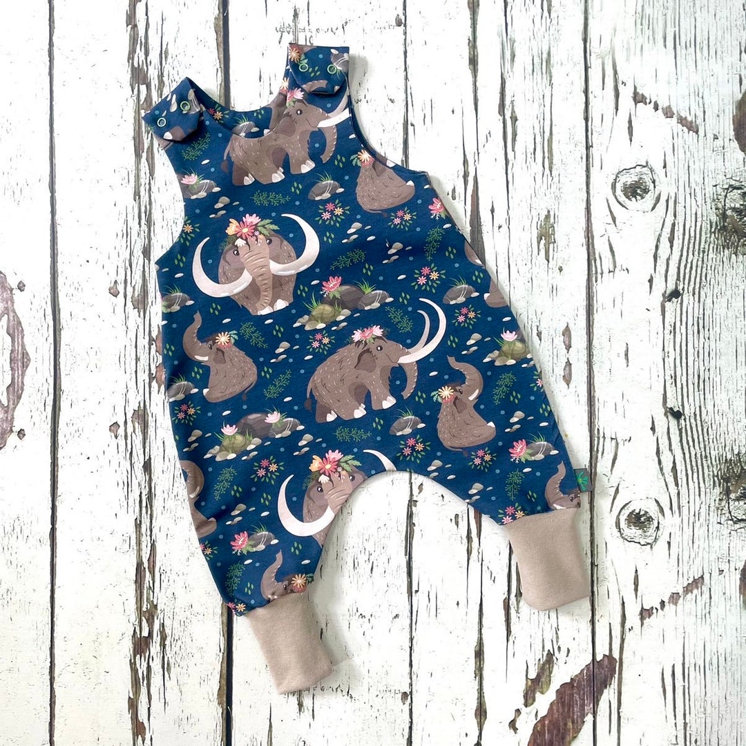 NEW! Mammoths Baby Romper, Baby Romper, Baby Dungarees, Baby Clothes ...