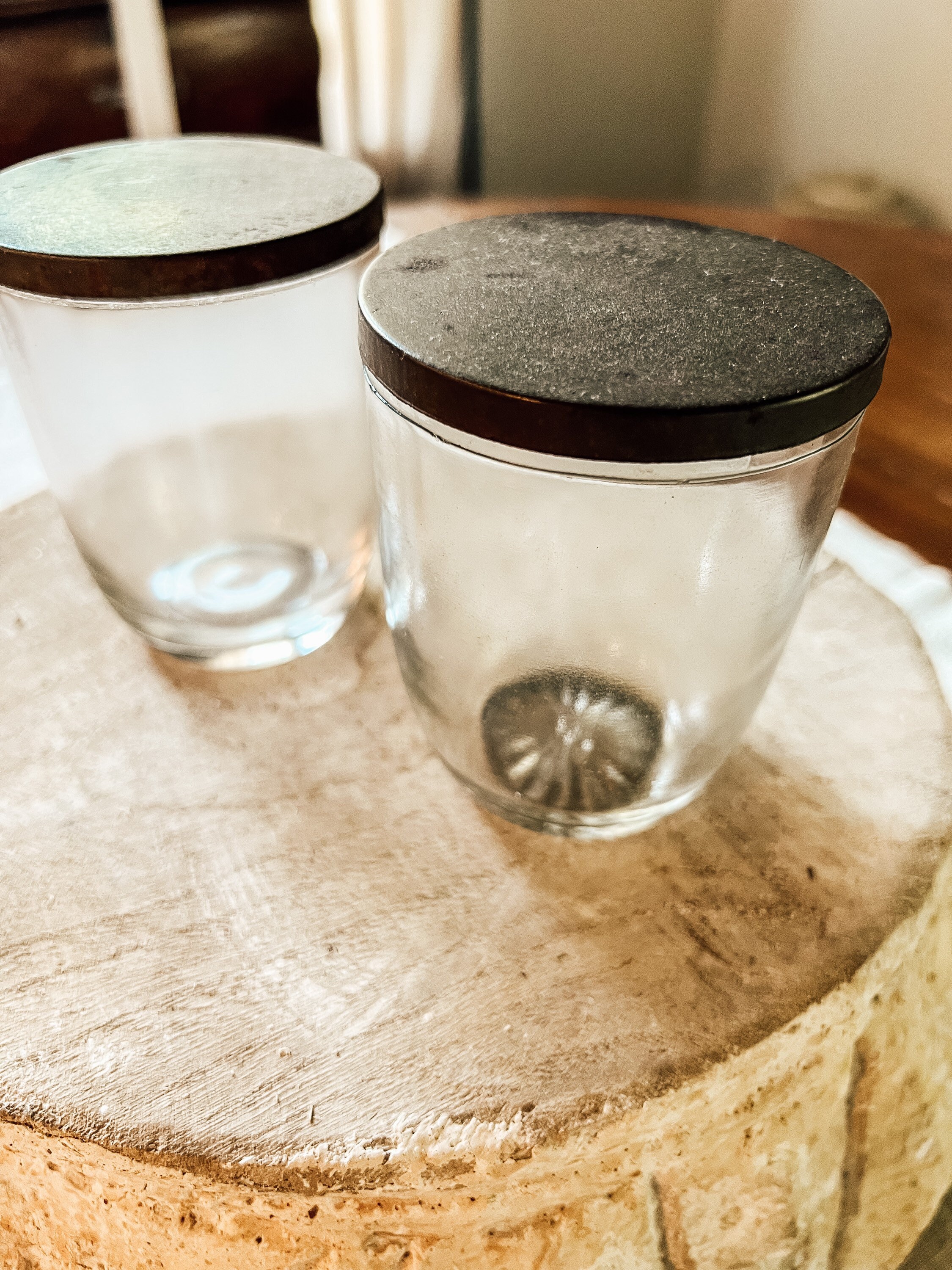 Vintage Jelly Jars-glass Jar-kitchen Container-canning Jar-glassware ...