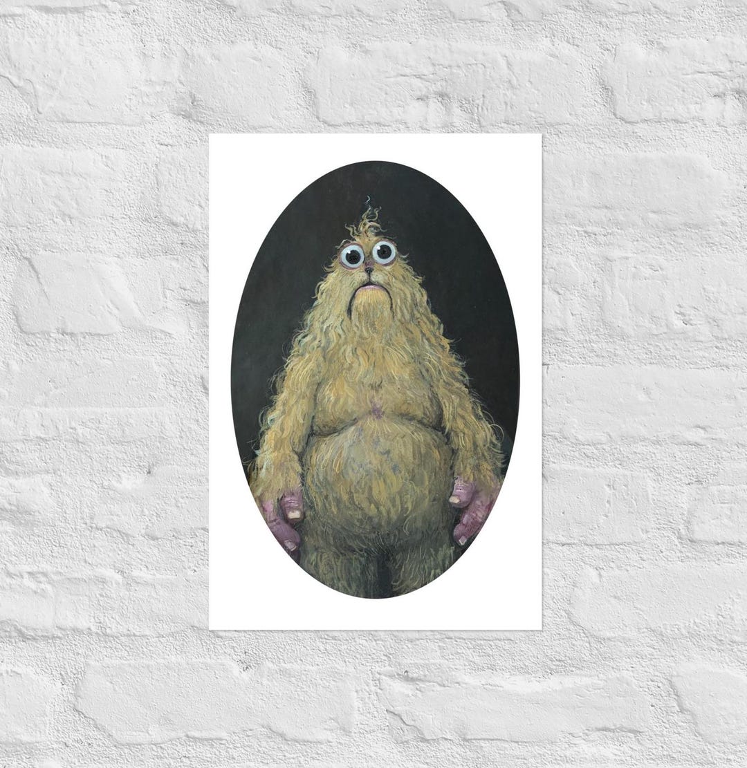 Derpy Monster Art Print - Etsy