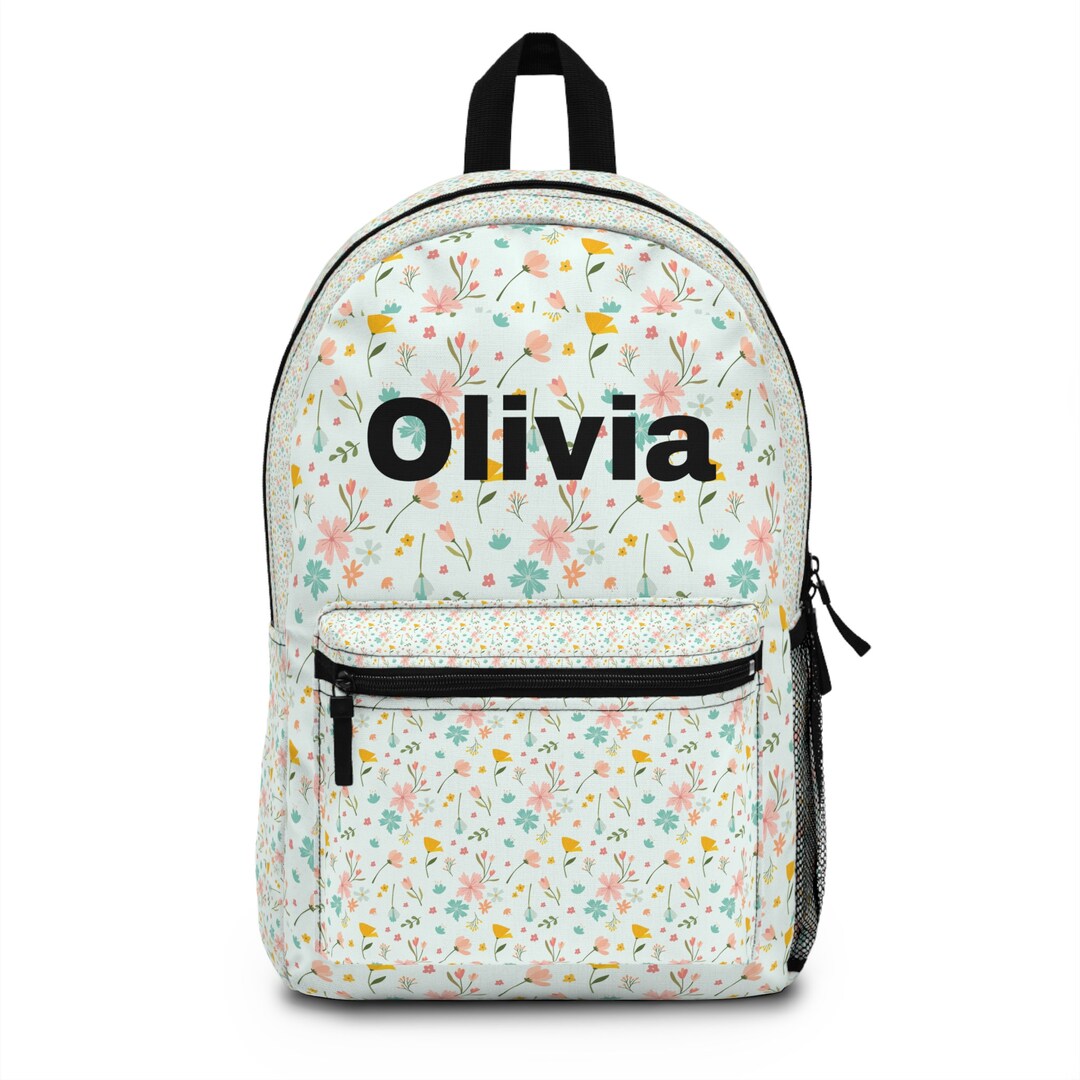 Flower Garden Kids Backpack With Side Pockets - Etsy