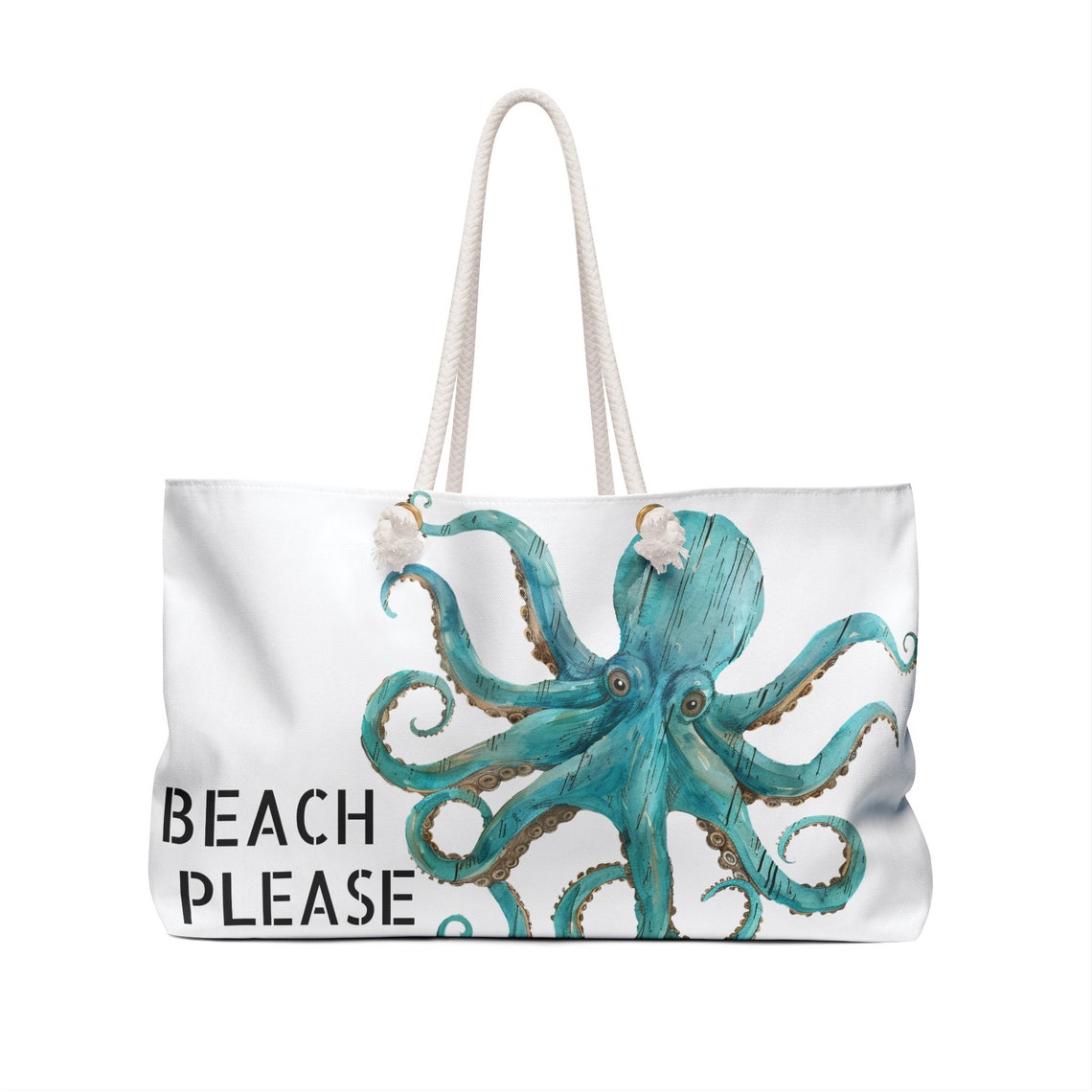 Octopus Weekend Bag - Travel Tote ,beach Getaway Bag - Etsy