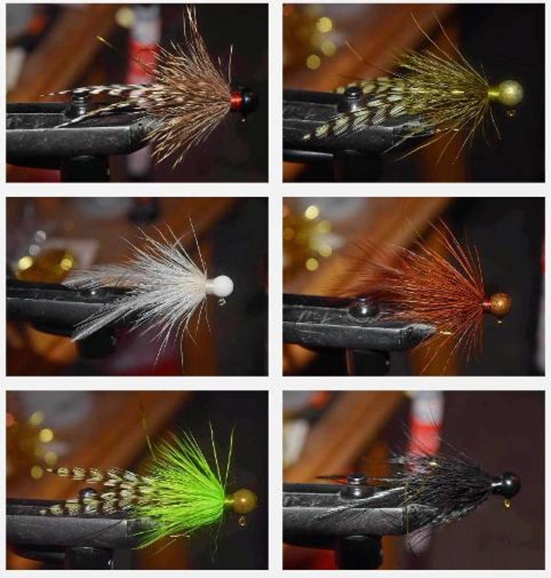 4 Pk of Handtied DEER HAIR JIGS - Etsy