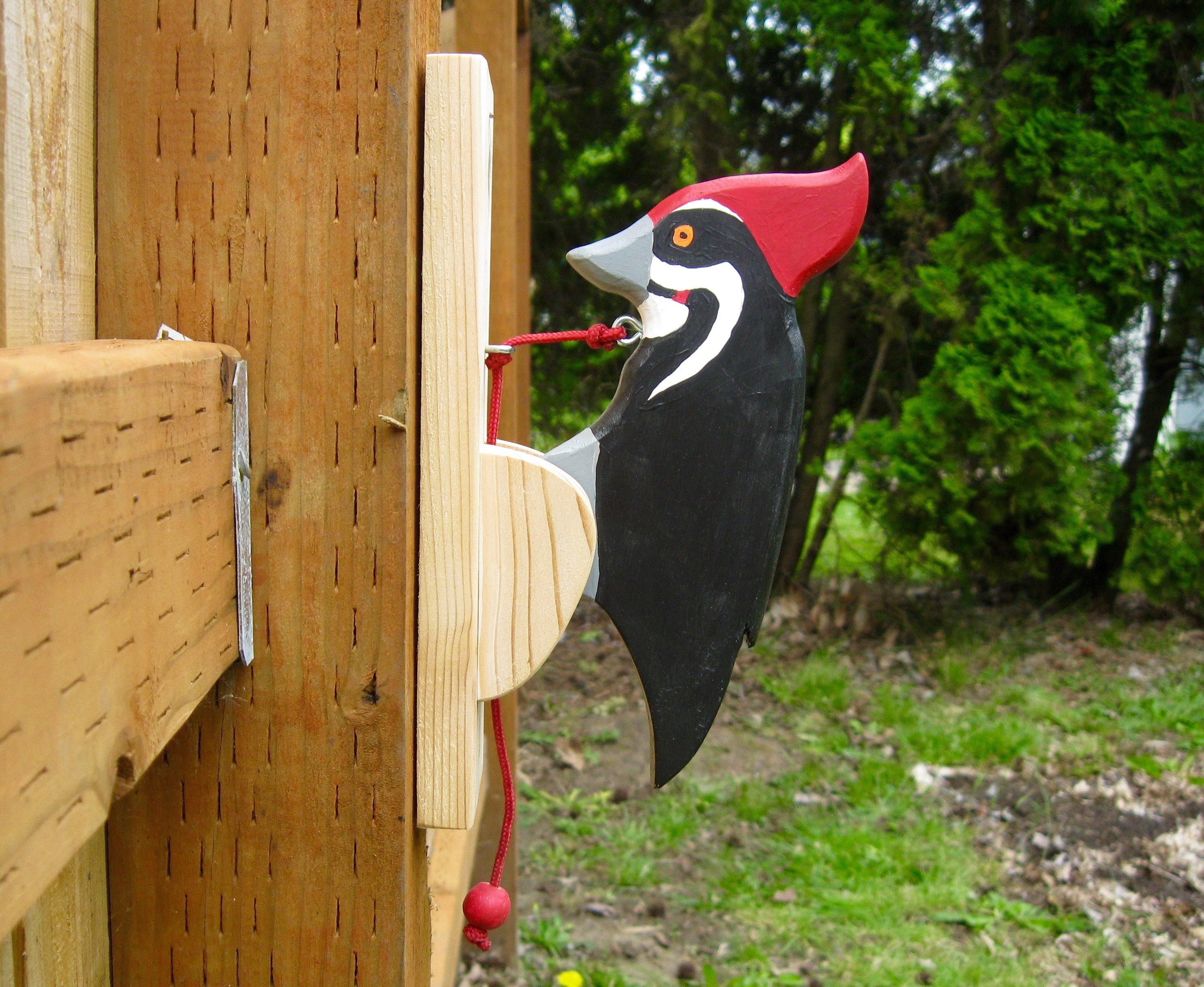 Pileated Male Wood Pecker Door Knocker. - Etsy