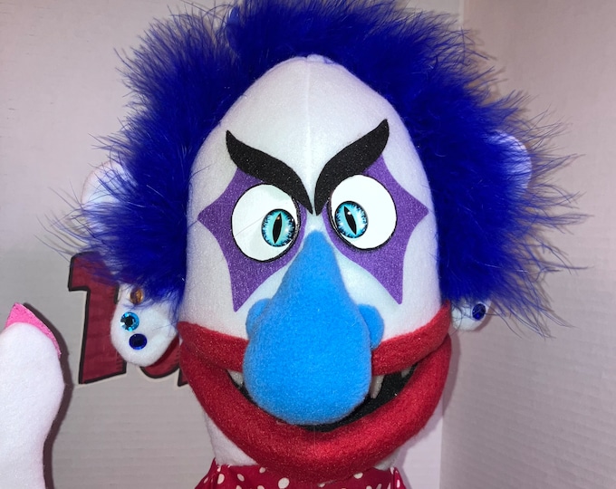 Evil Clown Sack Puppet - Etsy