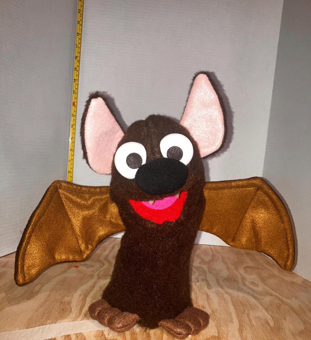 Little Fuzzy Bat Puppet About 12 Tall Great Fun for Halloween - Etsy