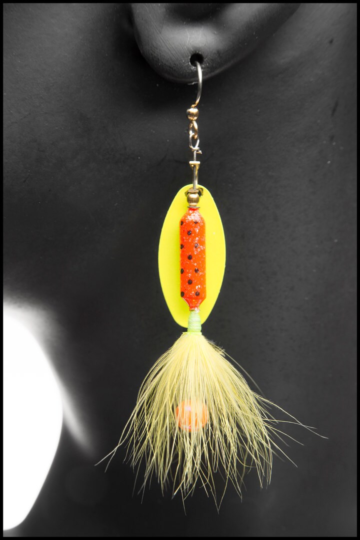 Rooster Tail Earrings - Etsy