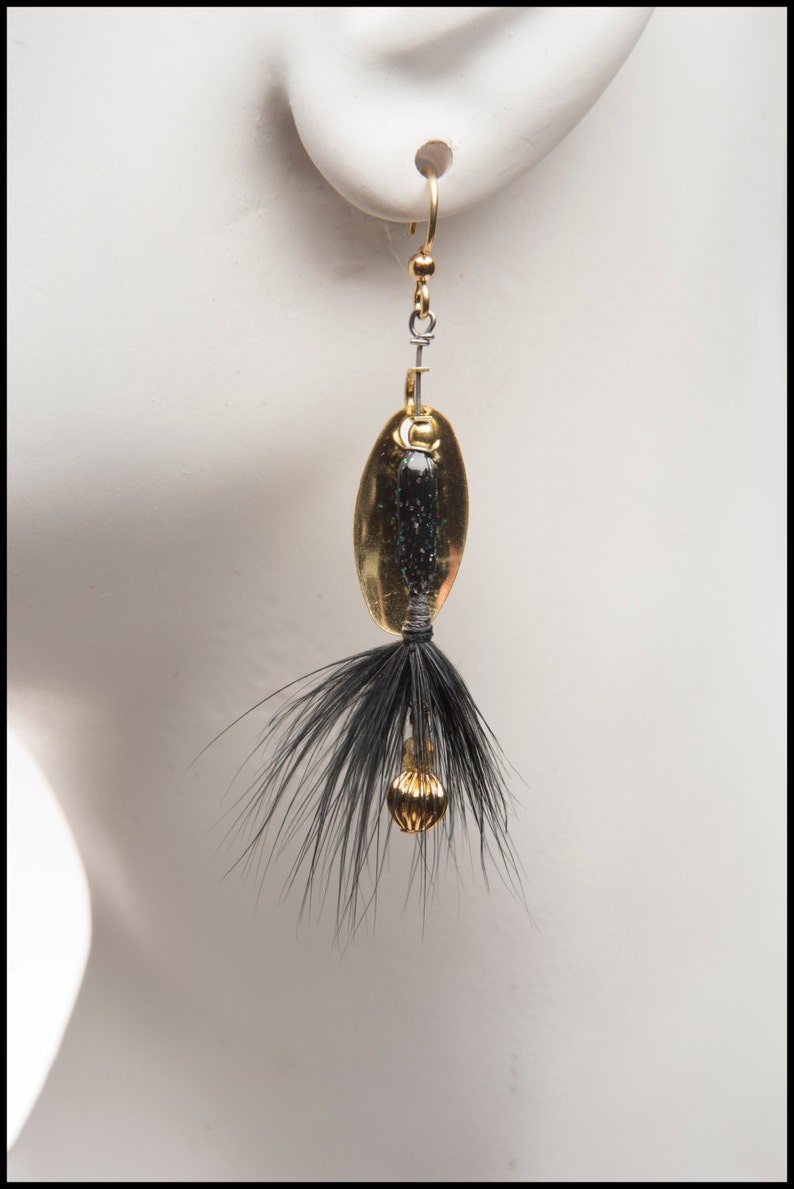 Rooster Tail Earrings - Etsy
