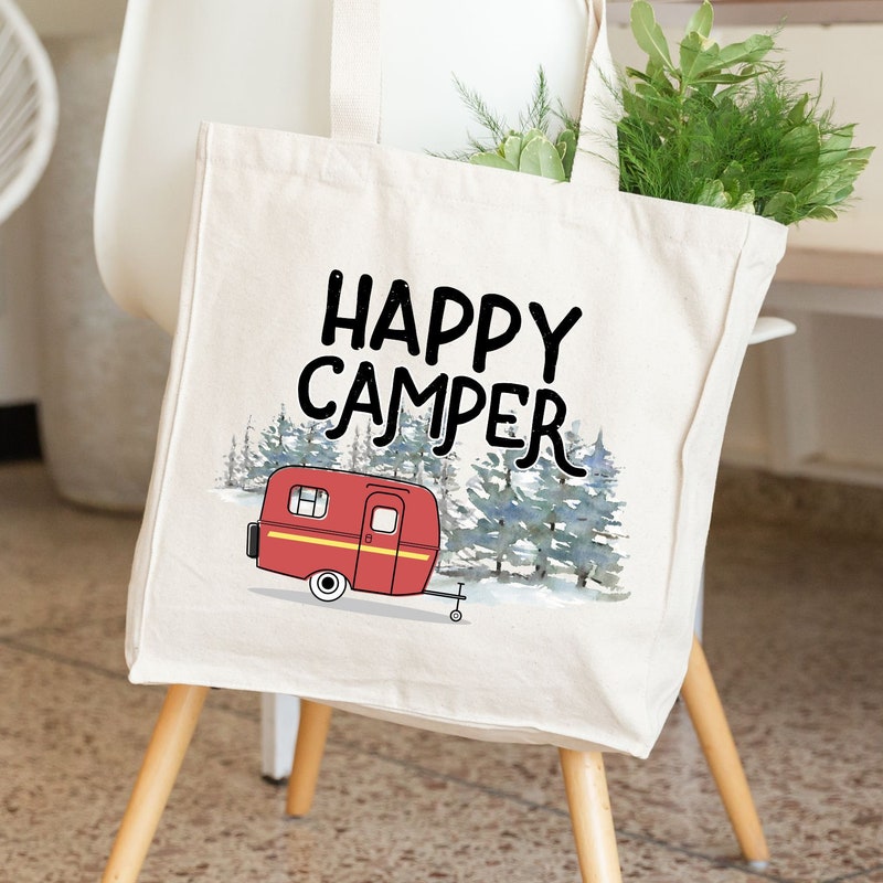 Happy Camper Tote - Etsy